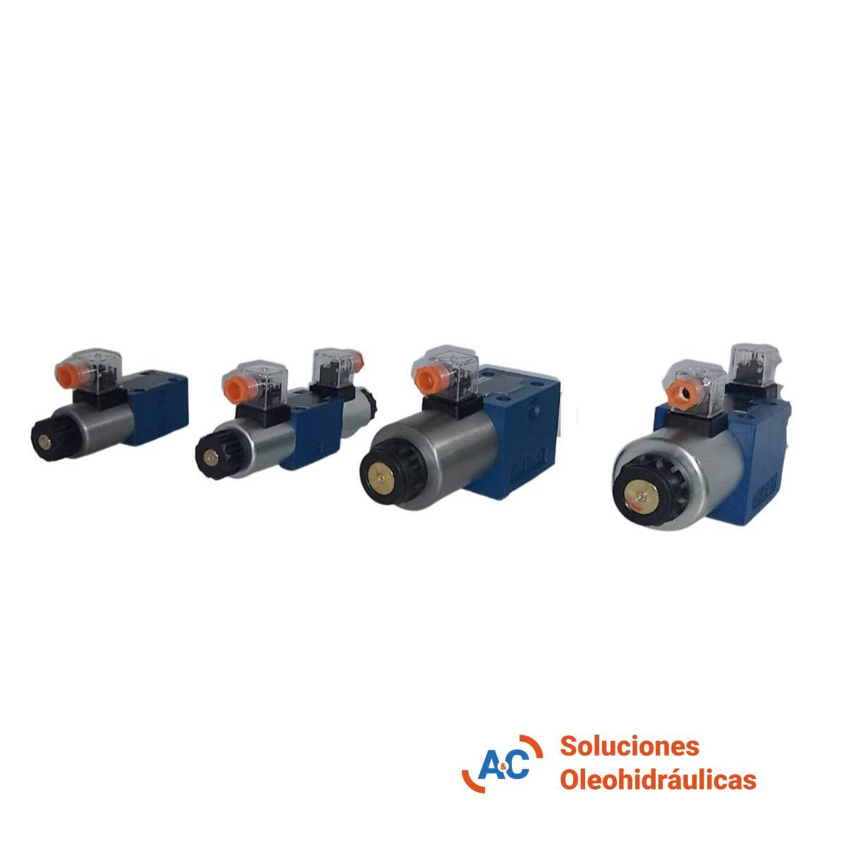 Electroválvula Cetop 3 4/3 Centro cerrado - 24vdc - Stuff - A&C Soluciones